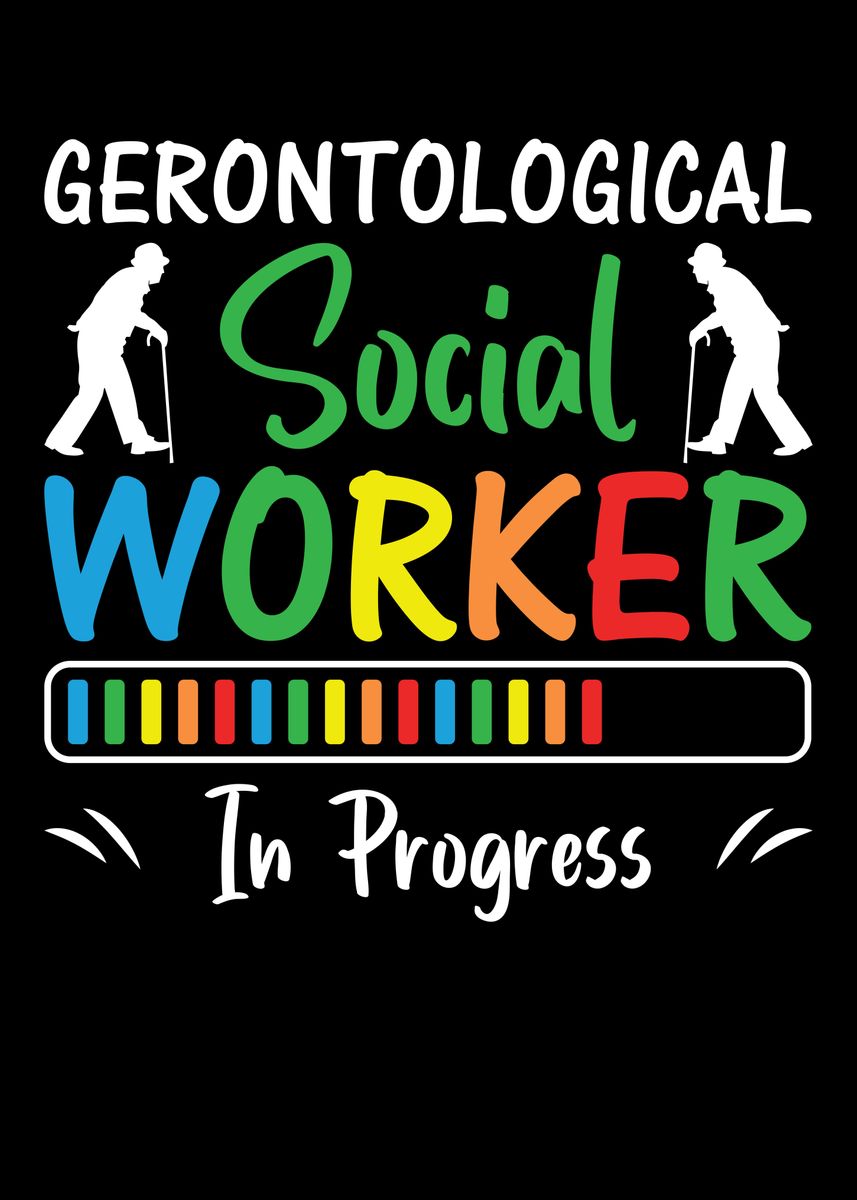 'Social Worker In Progress' Poster, picture, metal print, paint by ...