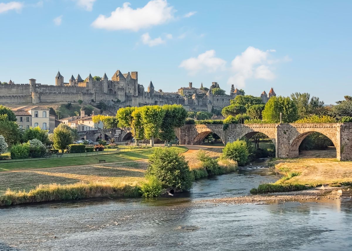 'Carcassonne City' Poster by Mango Art | Displate