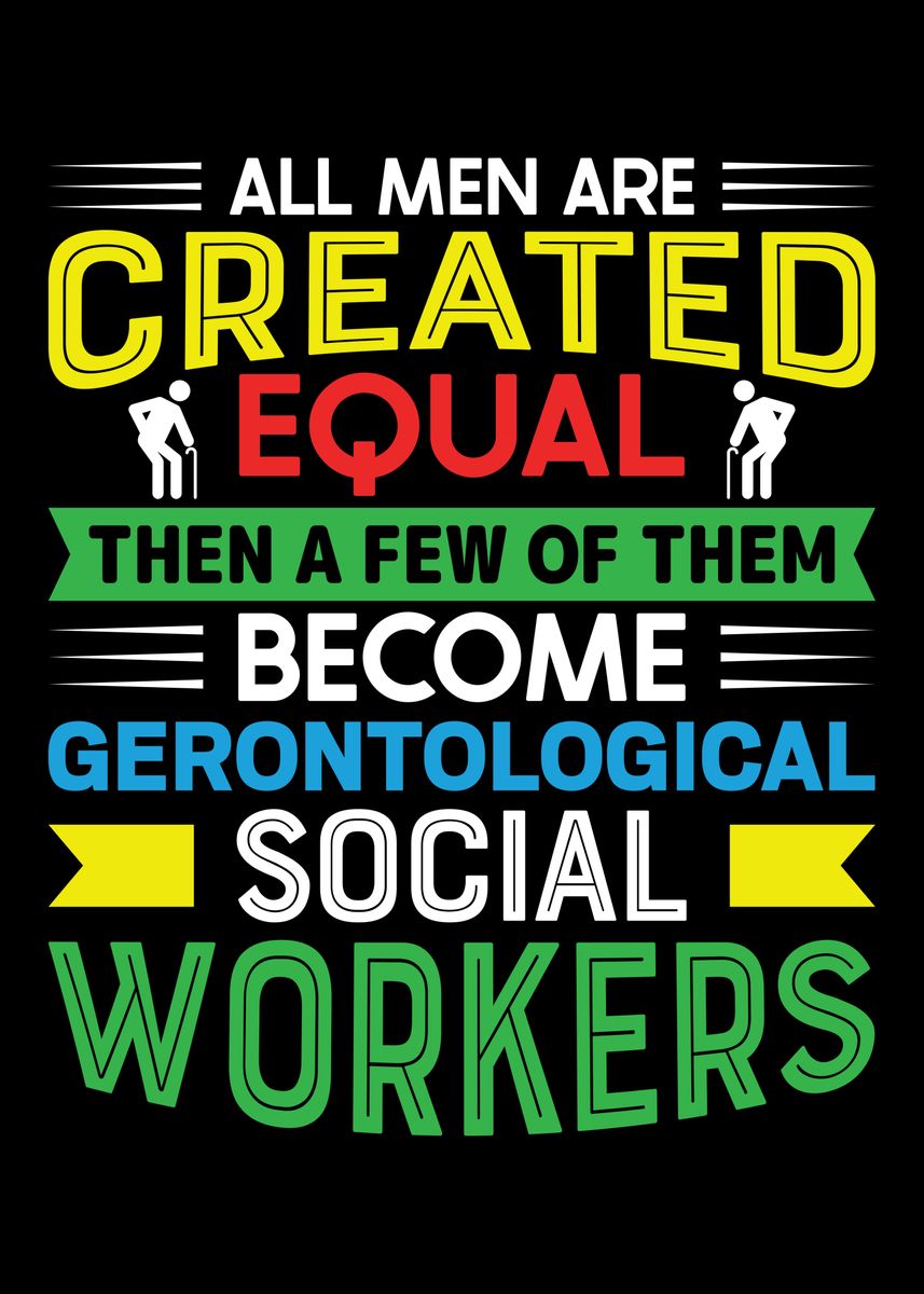 'Social Worker' Poster, picture, metal print, paint by Lukes Pixel ...