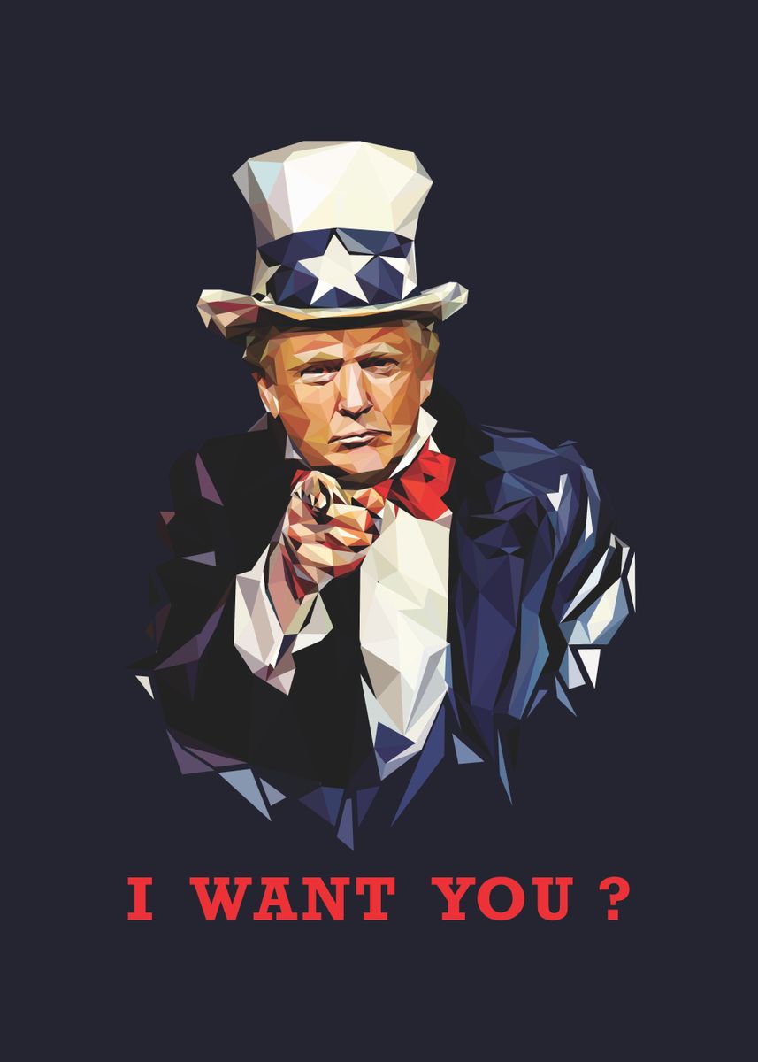 'trump' Poster, picture, metal print, paint by Artistic Aura Special ...