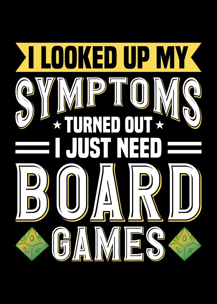 'Board games symptoms' Poster, picture, metal print, paint by Andreas Schellenberg | Displate