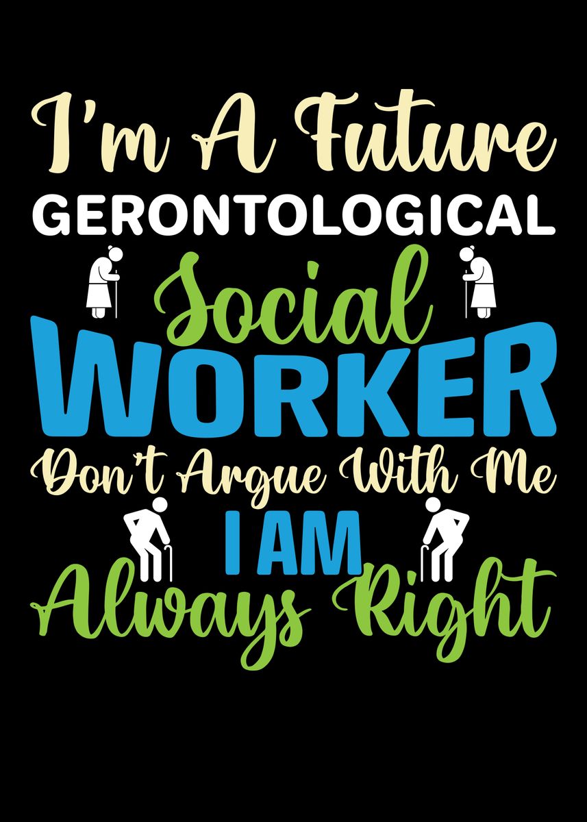 'Social Worker' Poster, picture, metal print, paint by Lukes Pixel ...