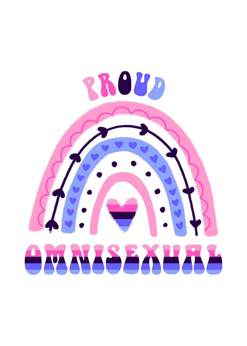 'Rainbow Proud Omnisexual' Poster by queerappear | Displate