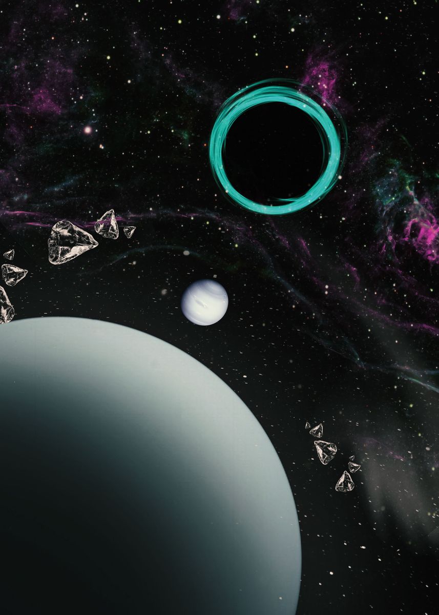 'Another Planet' Poster, picture, metal print, paint by Ariz Rab | Displate