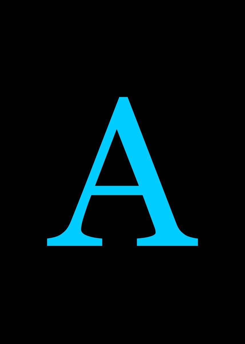 'letter A' Poster by Fast Elevator | Displate
