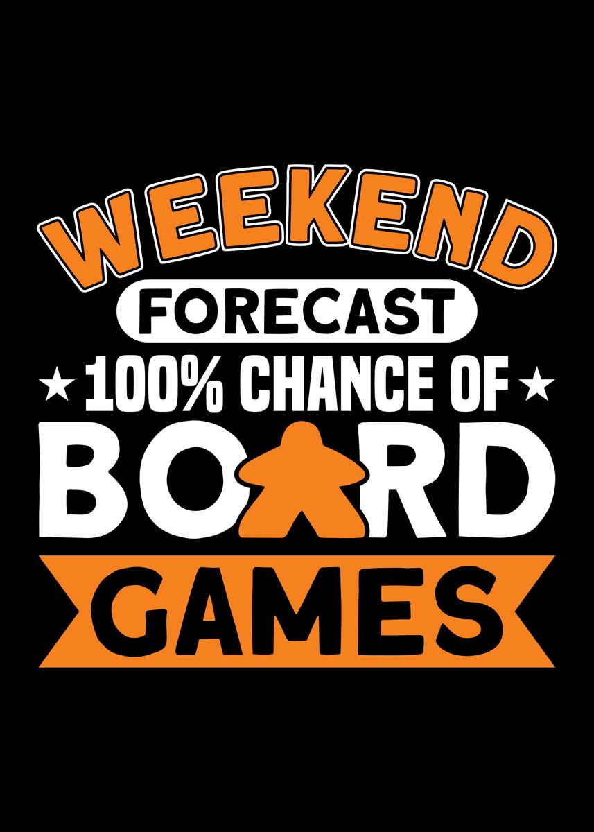 'Weekend Board games' Poster, picture, metal print, paint by Andreas ...
