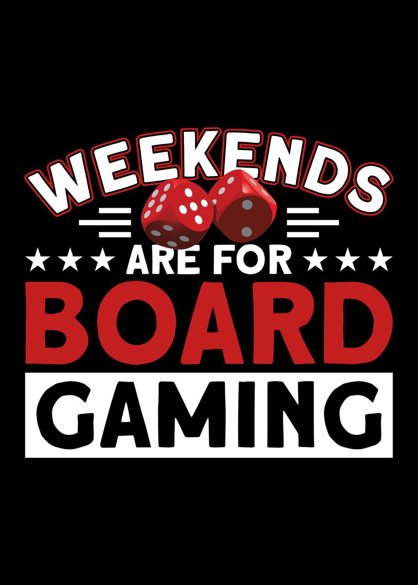 'Weekend board gaming' Poster, picture, metal print, paint by Andreas ...