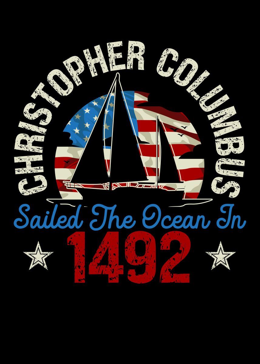 'Christopher Columbus' Poster, picture, metal print, paint by NAO ...