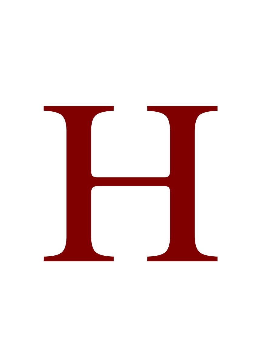 'letter H' Poster, picture, metal print, paint by Spring Flower | Displate