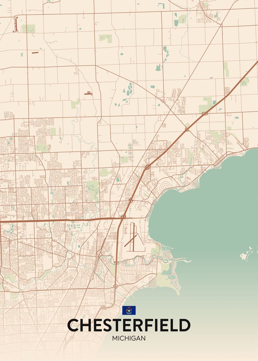 'Chesterfield MI' Poster, picture, metal print, paint by IMR Designs ...