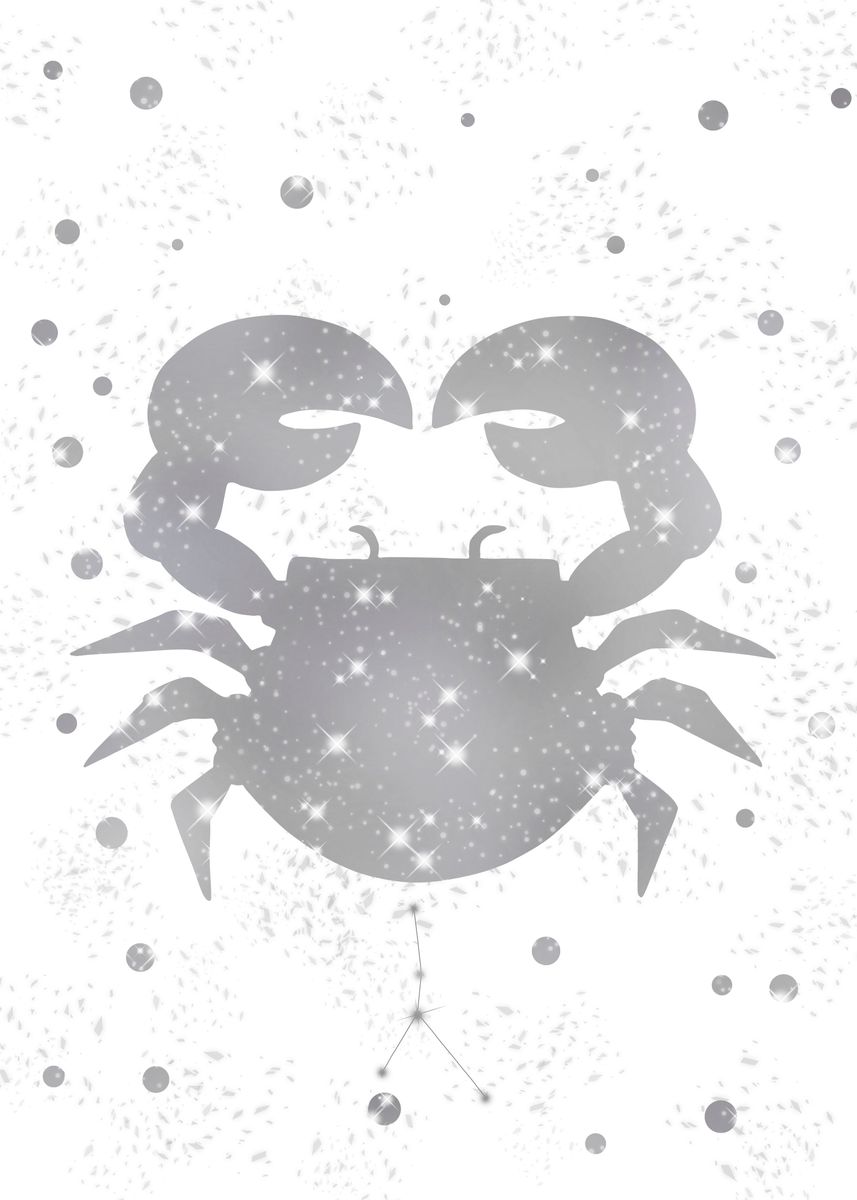 'Cancer Constellation' Poster, picture, metal print, paint by Rickie ...