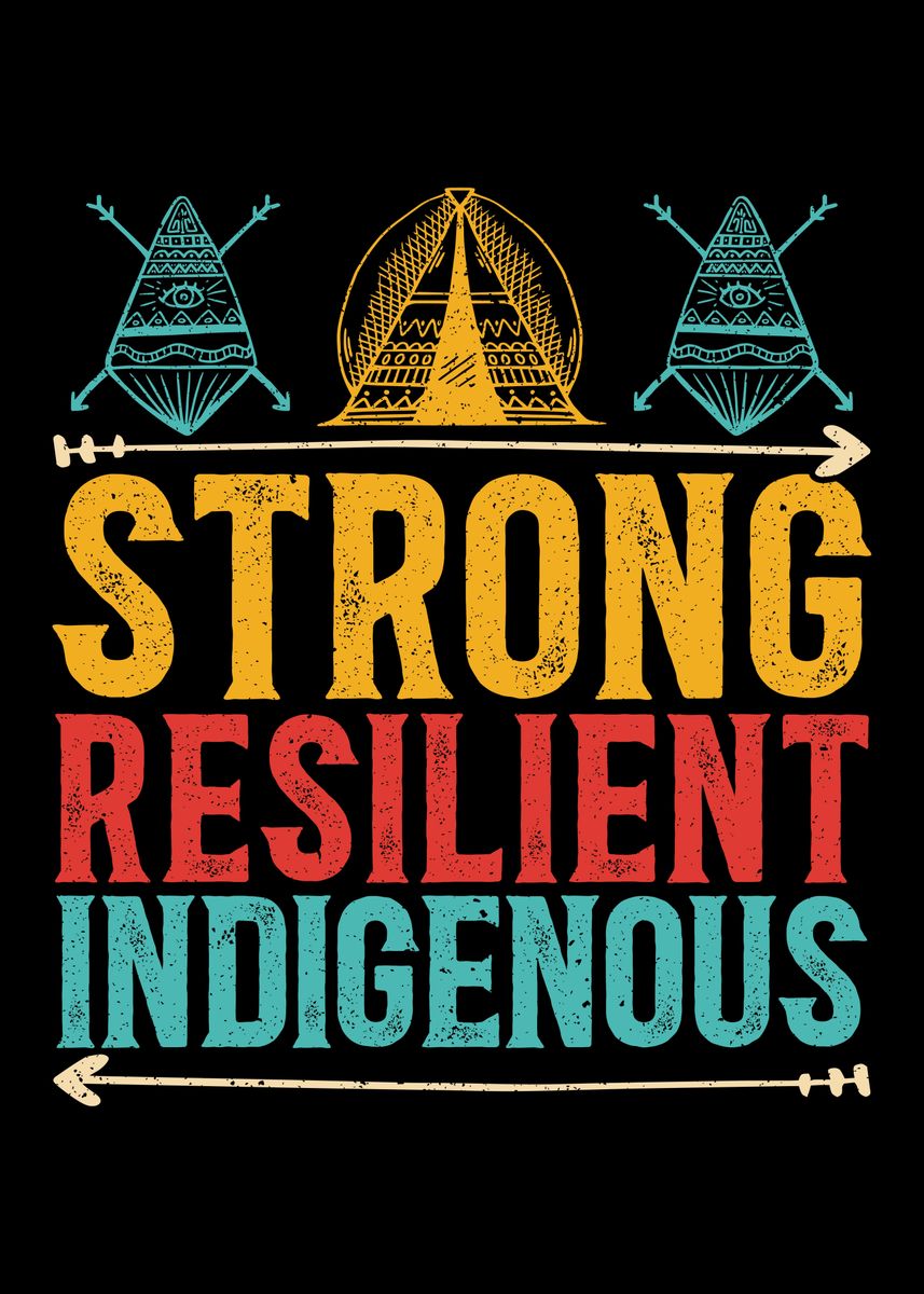 'Indigenous People' Poster, picture, metal print, paint by NAO | Displate