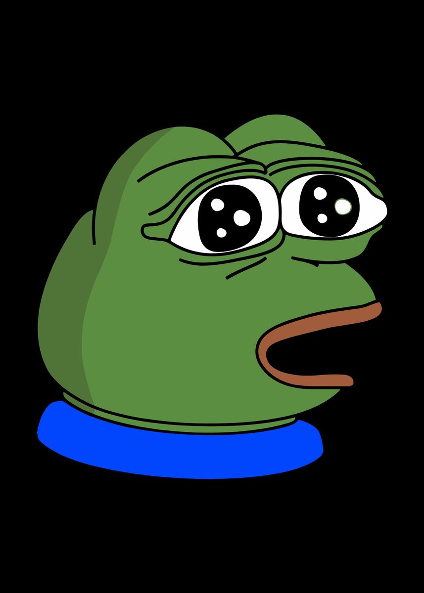 'Frog Emotion ' Poster, picture, metal print, paint by 3am | Displate