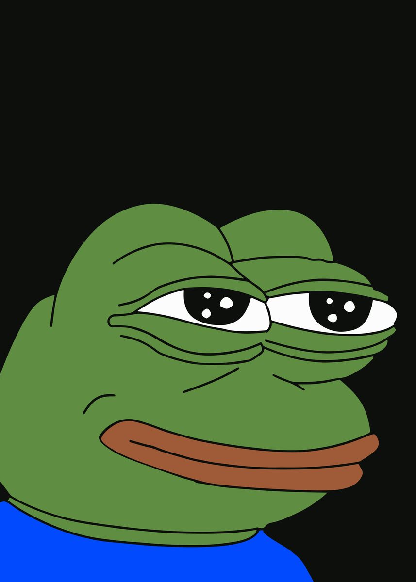 'Frog Meme Reaction' Poster, picture, metal print, paint by 3am | Displate