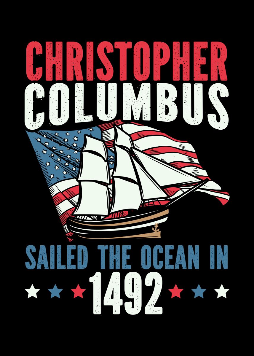 'Christopher Columbus' Poster, picture, metal print, paint by NAO ...