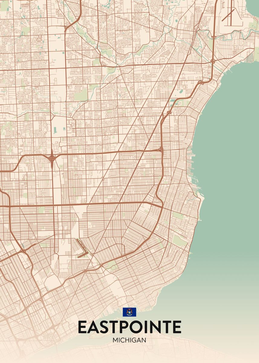 'Eastpointe MI' Poster, picture, metal print, paint by IMR Designs ...