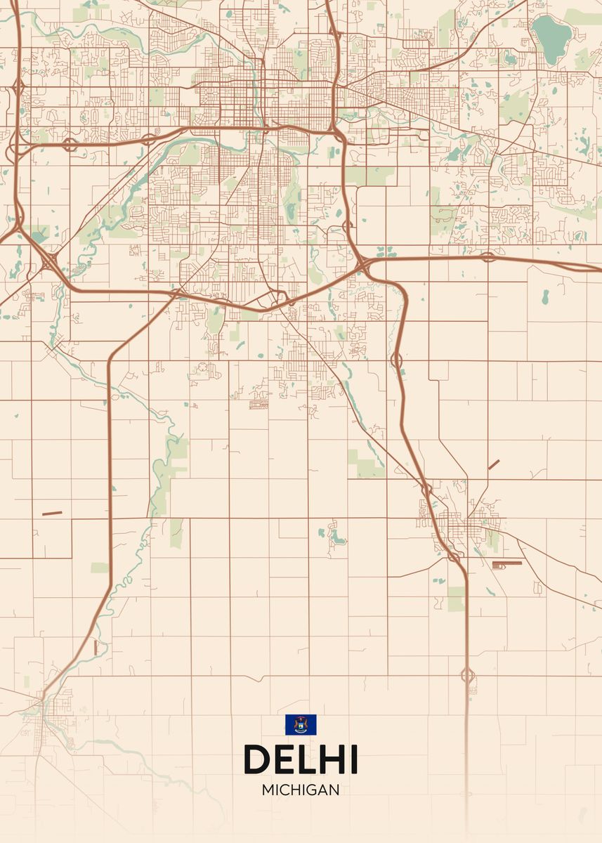 'Delhi MI' Poster, picture, metal print, paint by IMR Designs | Displate