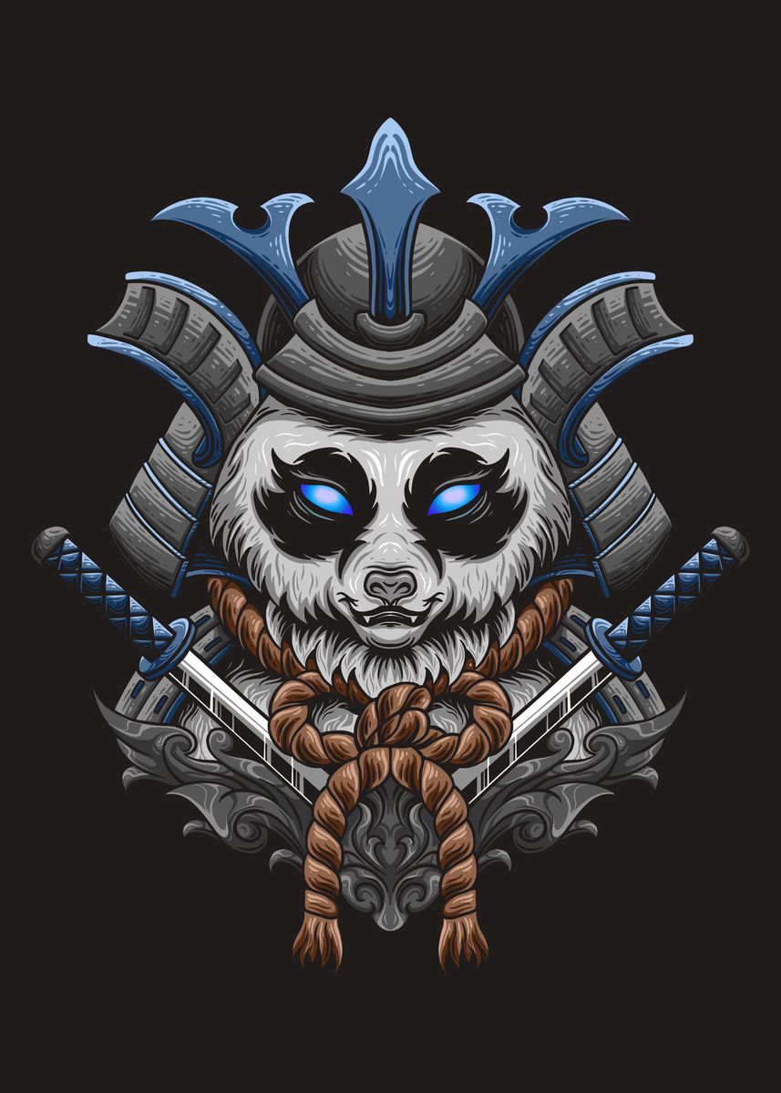 'Fuzai Samurai' Poster, picture, metal print, paint by Emer std | Displate