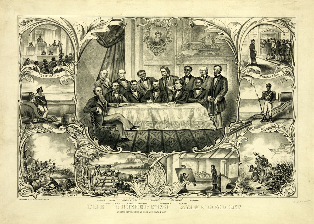 'The Fifteenth Amendment' Poster by Janice M | Displate