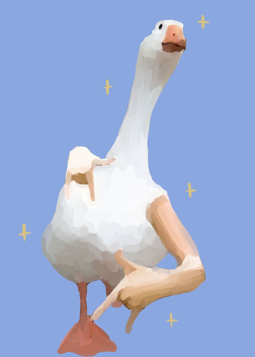 'duck' Poster, picture, metal print, paint by eunoia | Displate