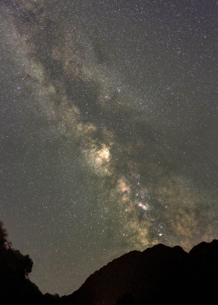 'Stars Above The Mountain' Poster, picture, metal print, paint by ...