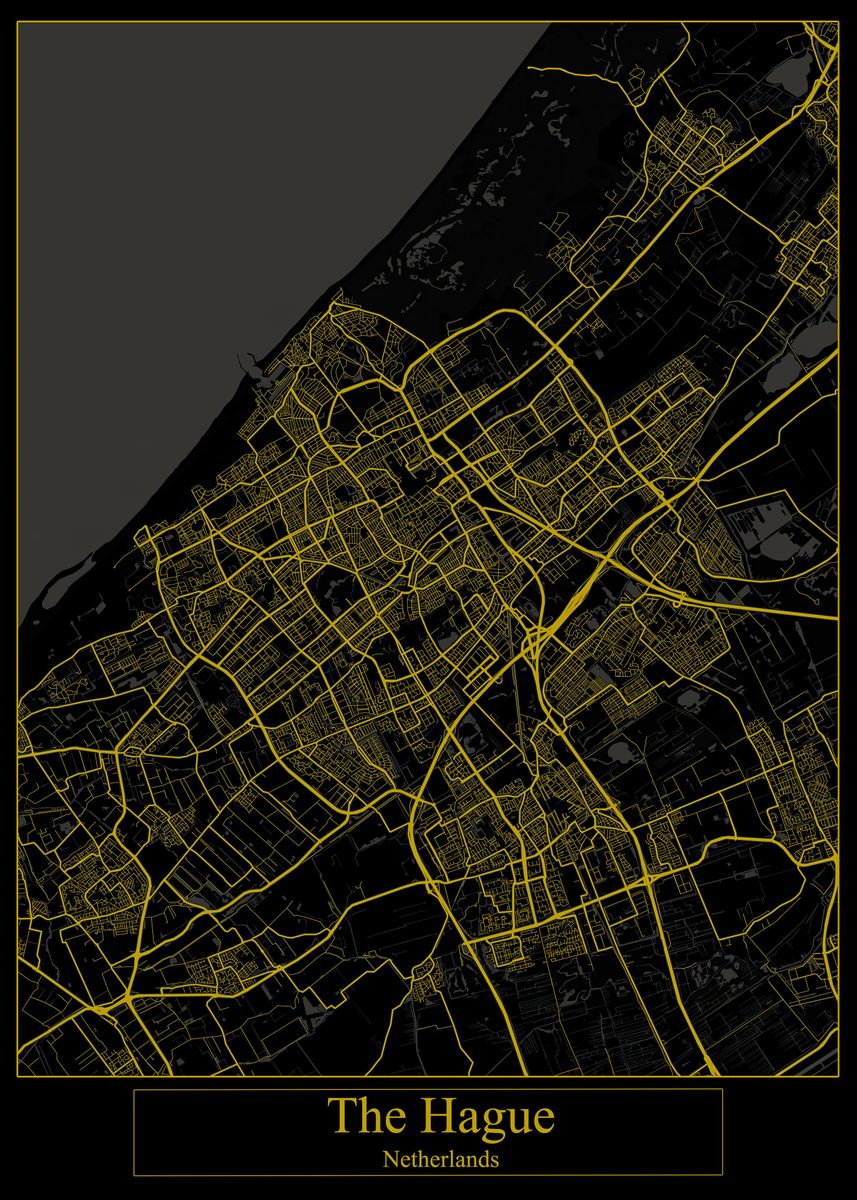 'The Hague Netherlands' Poster by Zake Yonkou | Displate