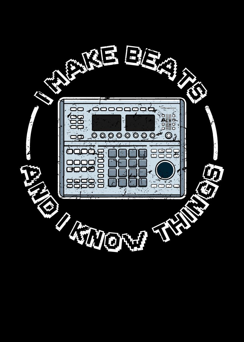 'I Make Beats' Poster, picture, metal print, paint by Uwe Seibert ...