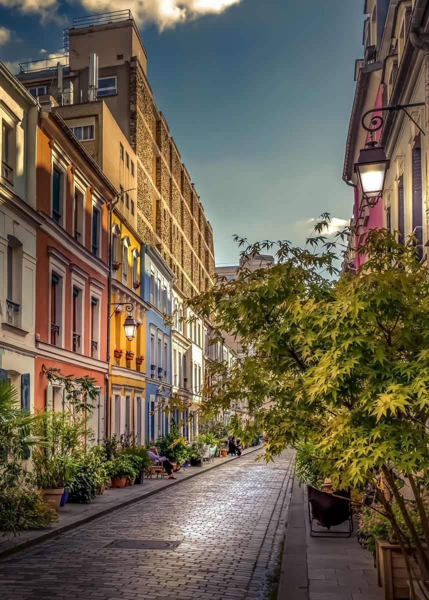 'Colorful Paris' Poster by Mango Art | Displate