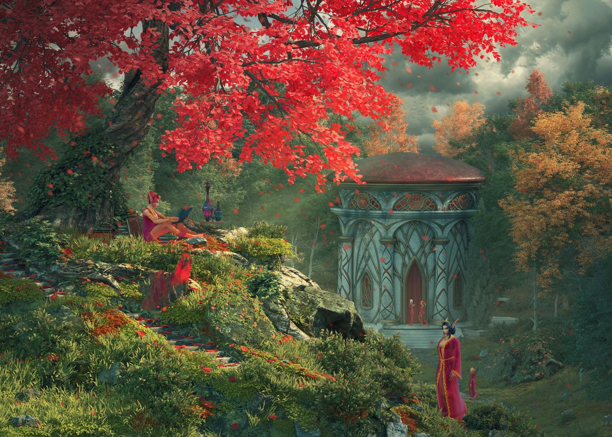 'Sunstrider Isle' Poster by dreamwalker | Displate