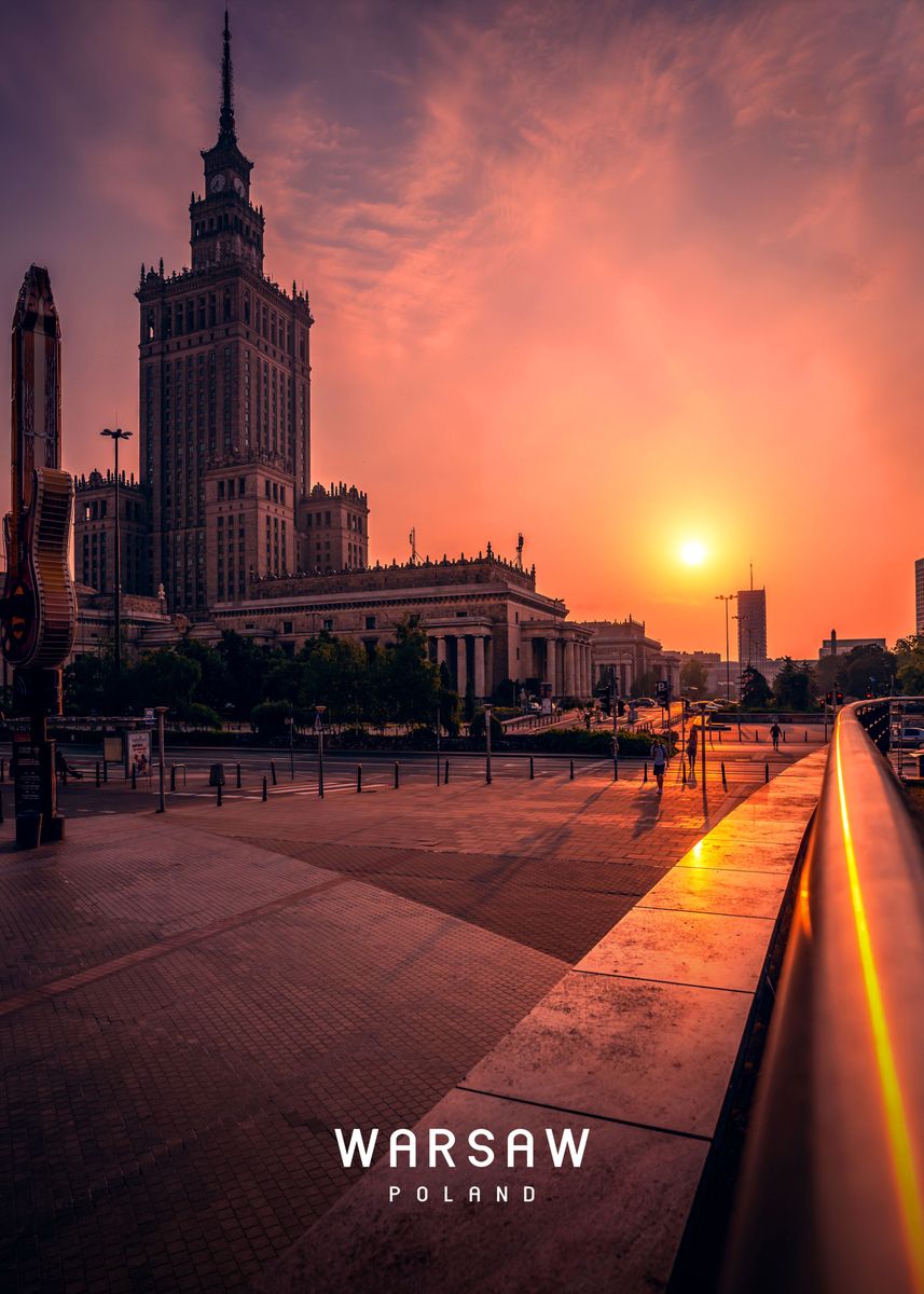 'Warsaw ' Poster, picture, metal print, paint by Explore Universe ...