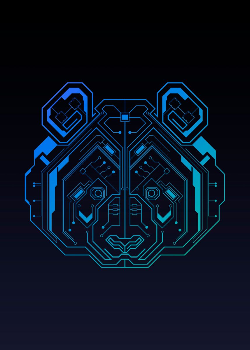 'Panda' Poster by Ray Diaz | Displate