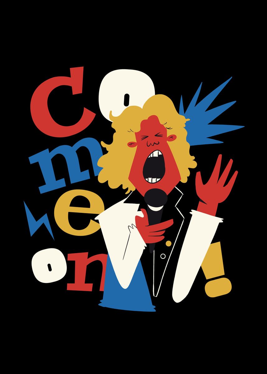 'Abstract Singer' Poster, picture, metal print, paint by StonerPlates ...