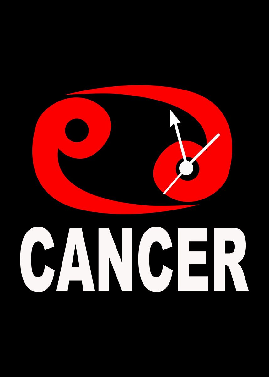 'Zodiac Sign Cancer' Poster, picture, metal print, paint by FunnyGifts ...