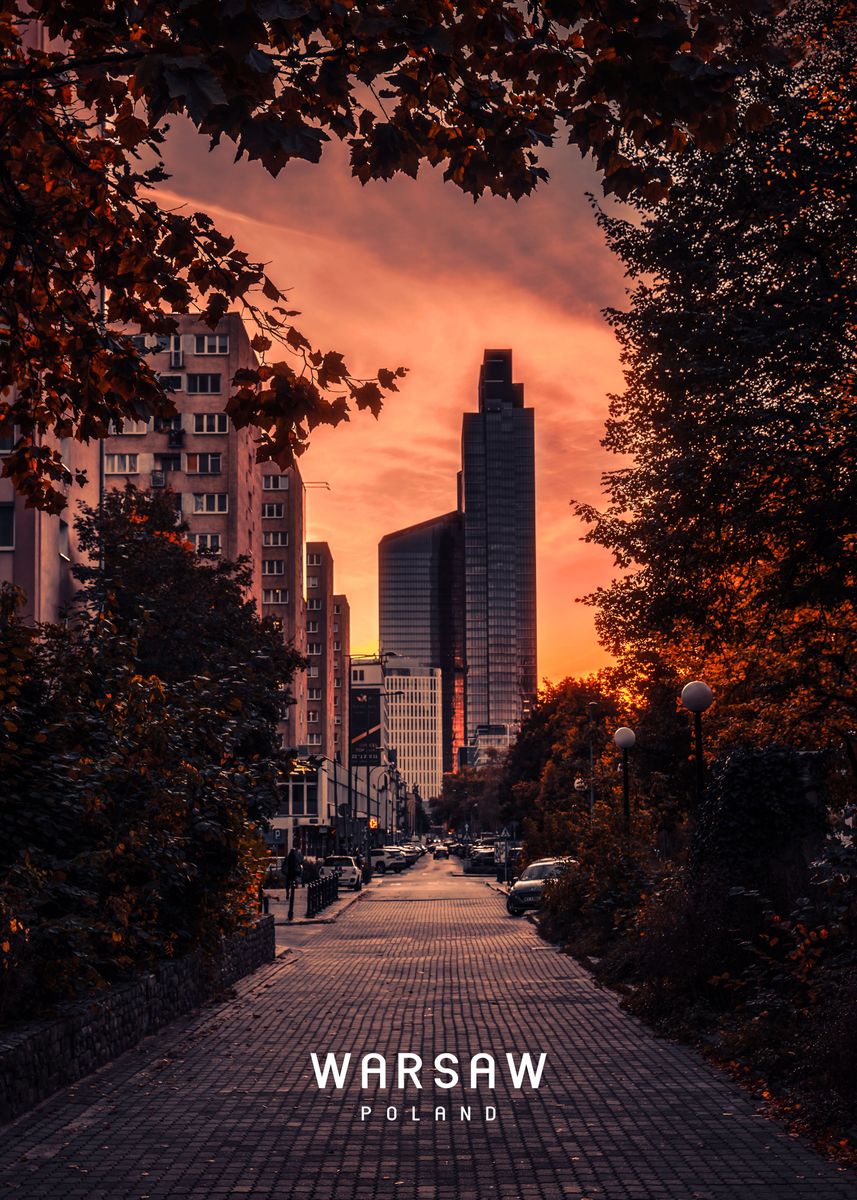 'Warsaw ' Poster, picture, metal print, paint by Explore Universe ...