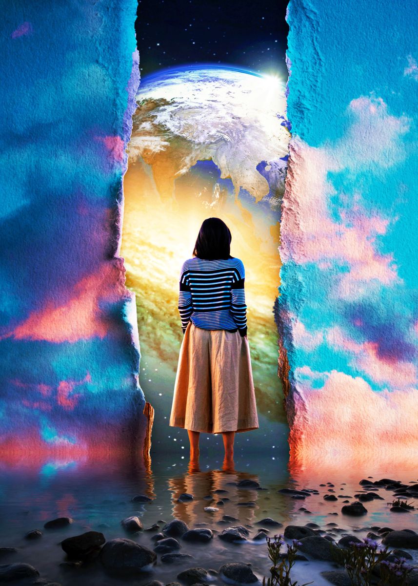 'An Opening' Poster, picture, metal print, paint by seam less | Displate