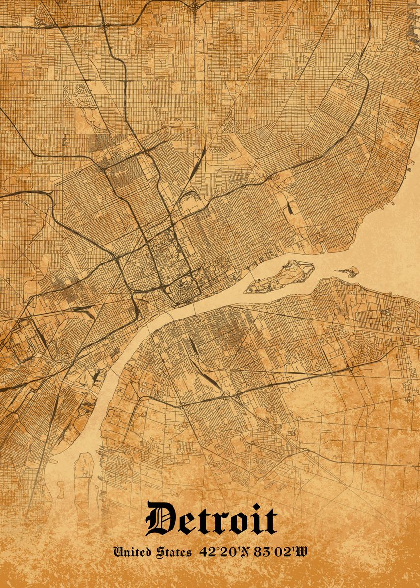 'Detroit' Poster by HEMERSON | Displate
