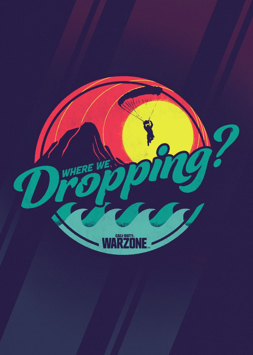 'Where we dropping?' Poster, picture, metal print, paint by Call of ...