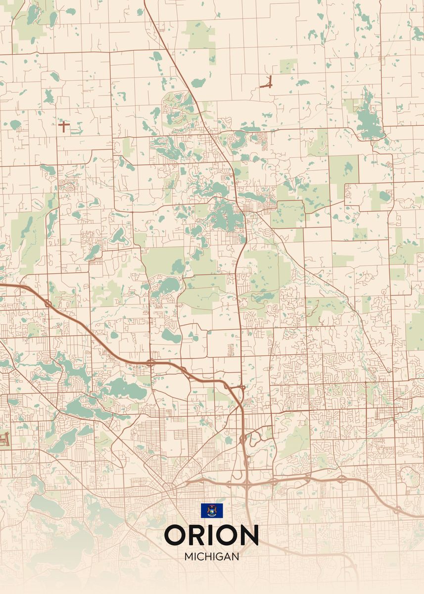 'Orion MI' Poster by IMR Designs | Displate