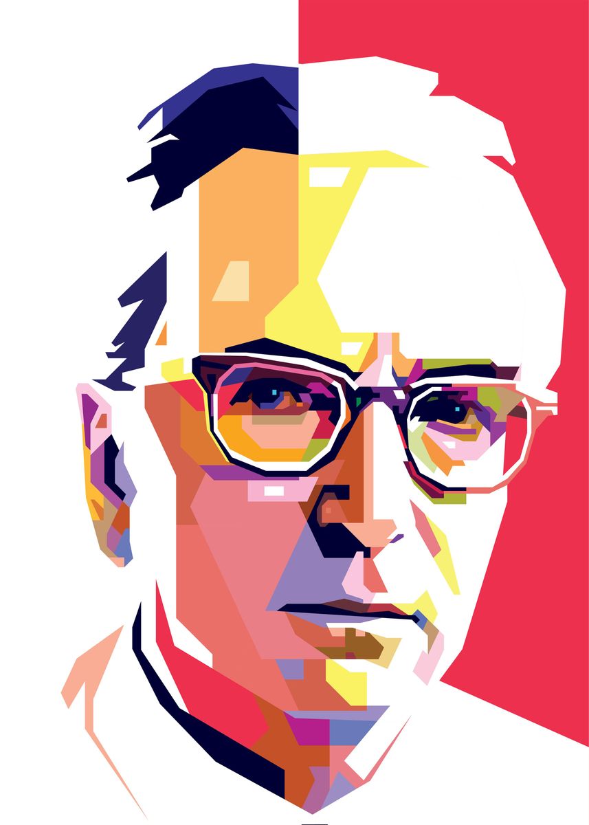'Viktor Frankl' Poster, picture, metal print, paint by difrats artwork ...