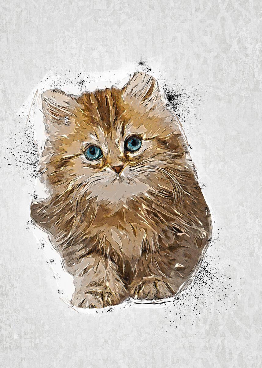 'Animal Poster' Poster, picture, metal print, paint by Displate Premium ...