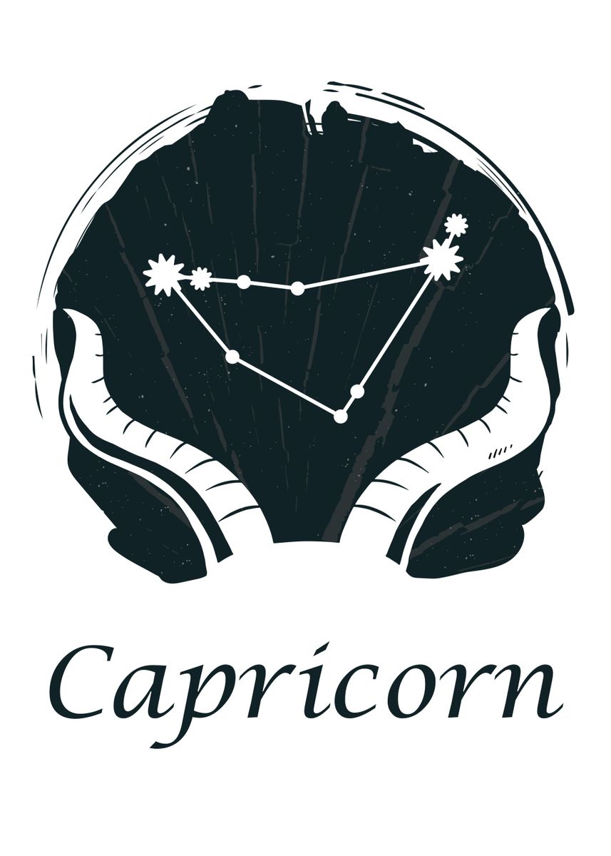 'Zodiac Sign Capricorn' Poster by PosterSuite | Displate