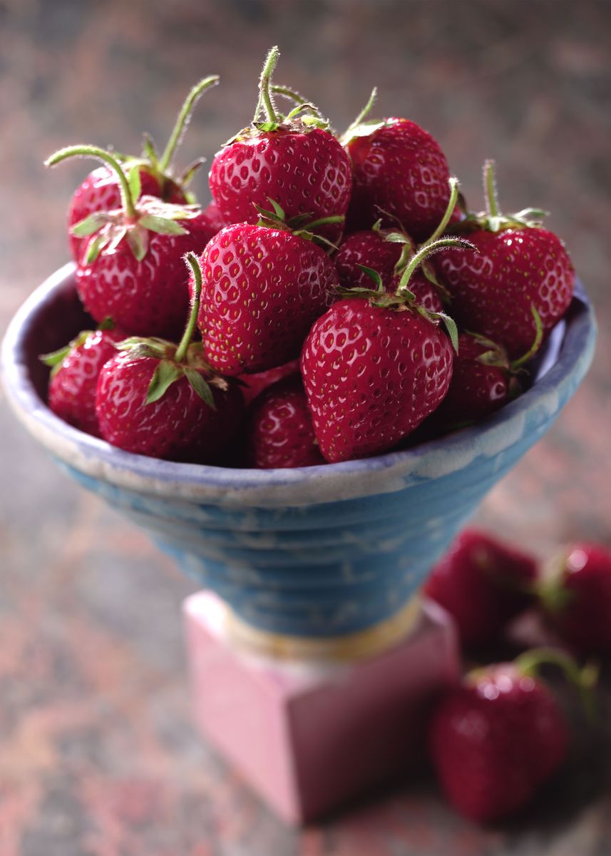 'Strawberries' Poster, picture, metal print, paint by Max Epstein ...