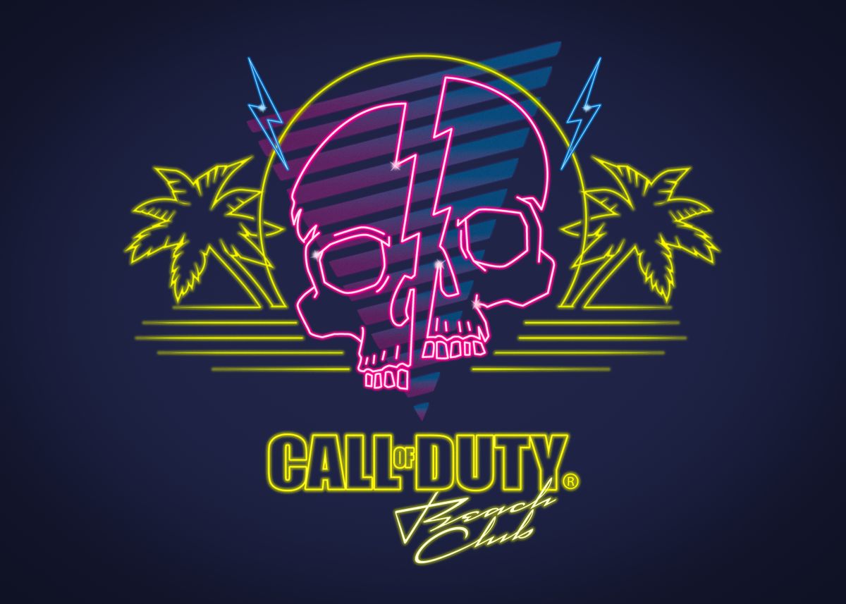 'Call of Duty Beach Club' Poster by Call of Duty | Displate