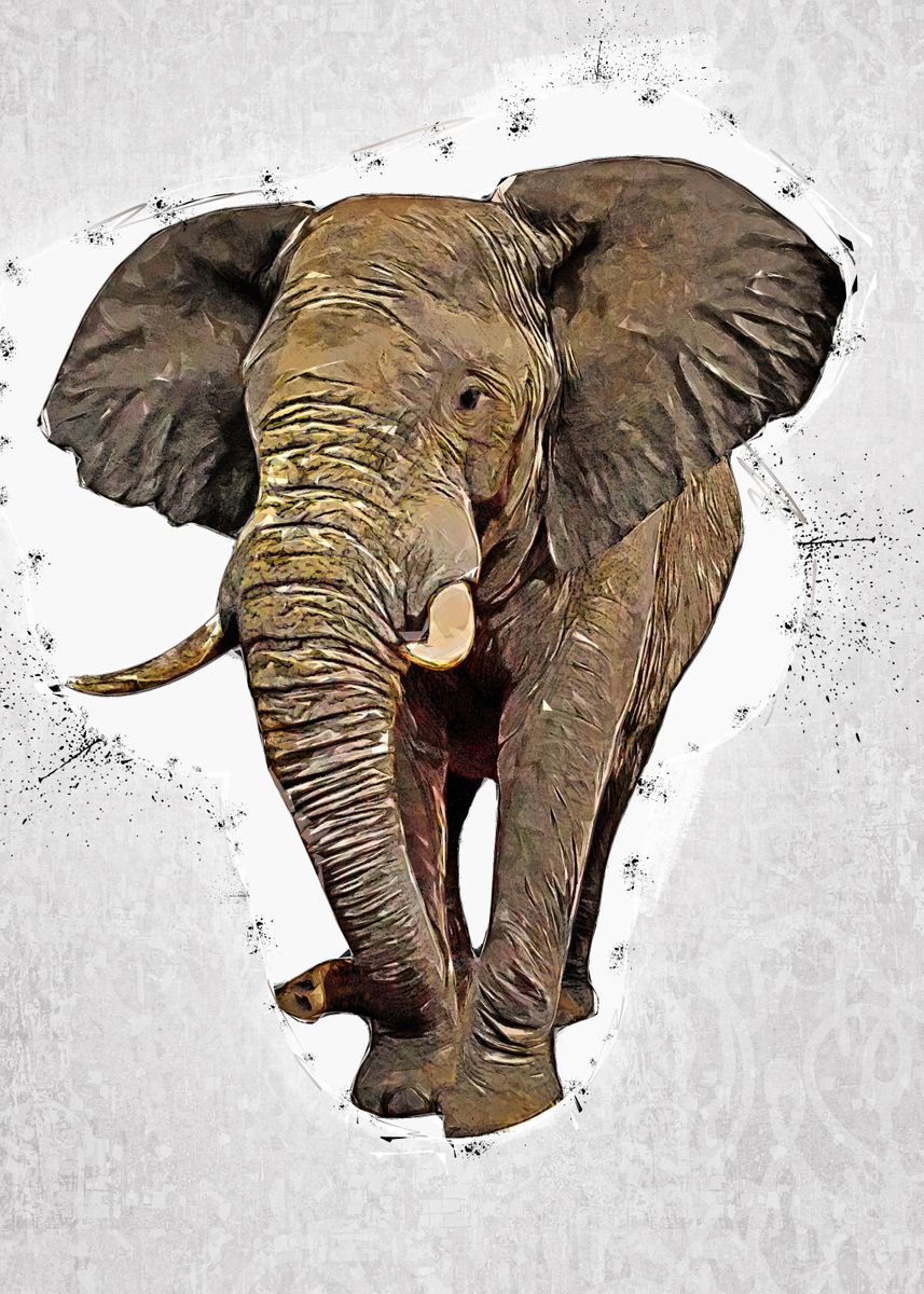 'Animal Poster' Poster, picture, metal print, paint by Displate Premium ...