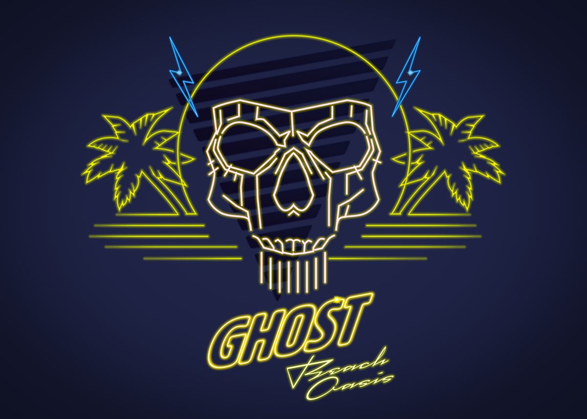 'Ghost Beach Oasis' Poster by Call of Duty | Displate