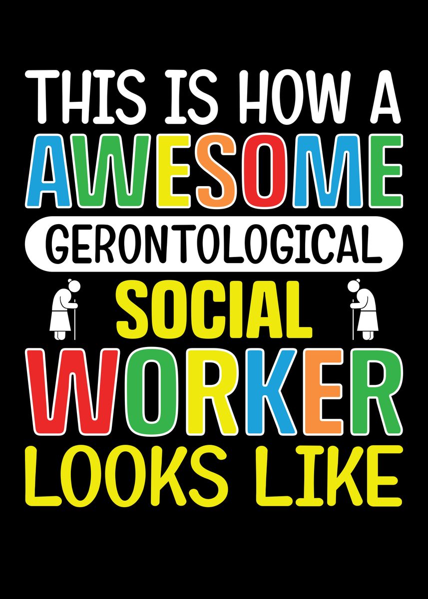 'Social Worker' Poster, picture, metal print, paint by Lukes Pixel ...