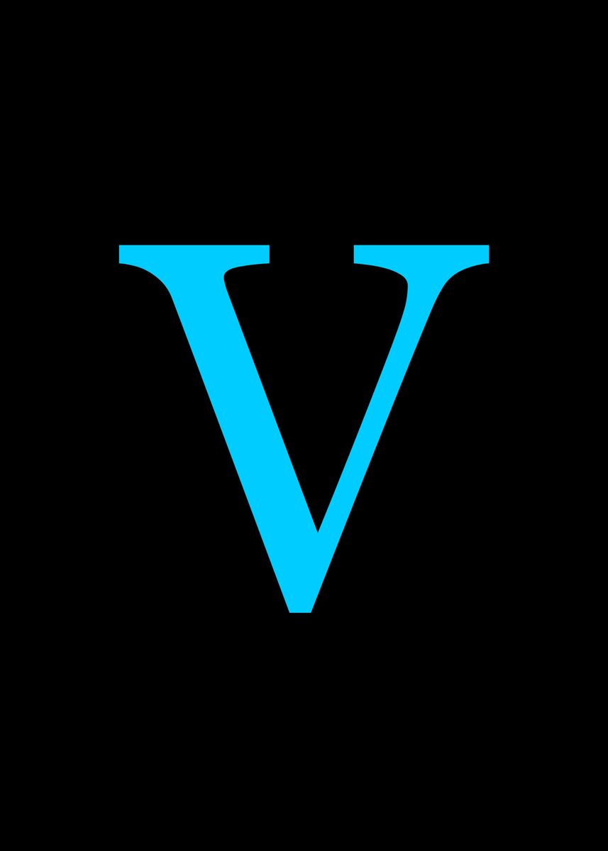'letter V' Poster, picture, metal print, paint by Fast Elevator | Displate