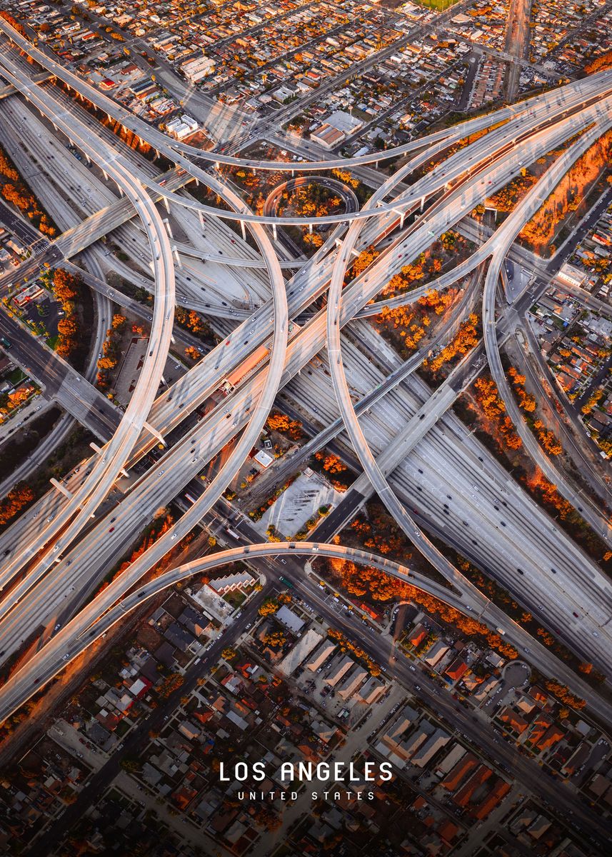 'Los Angeles ' Poster by Explore Universe | Displate