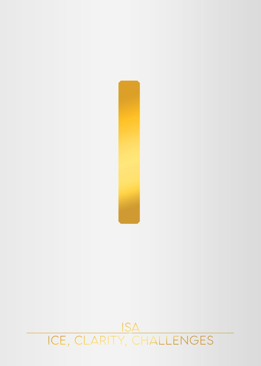 'Isa Rune' Poster, picture, metal print, paint by HTomas | Displate