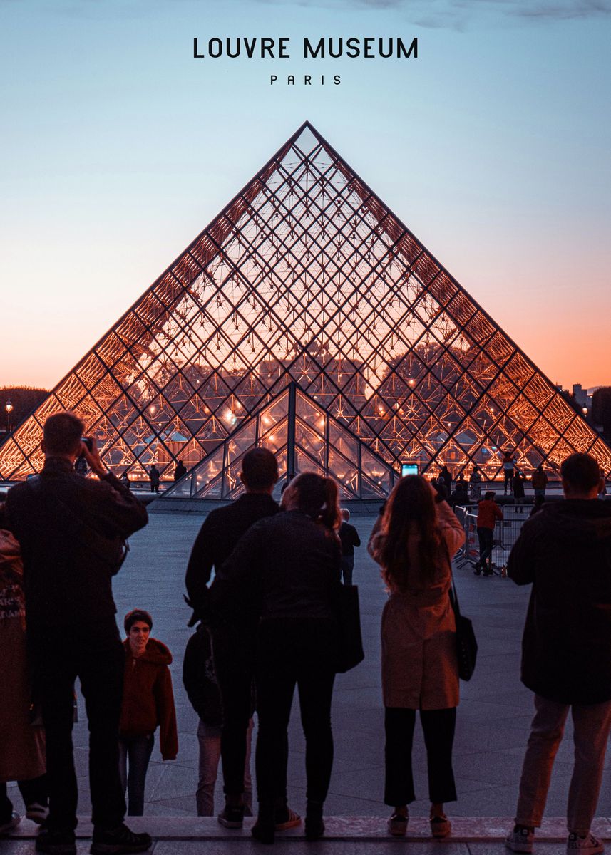 'Louvre Museum ' Poster, picture, metal print, paint by Travel Addict ...